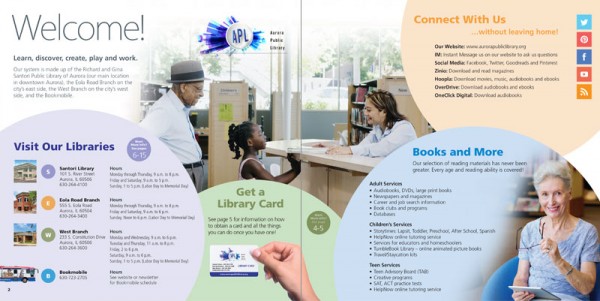 LIBRARY BROCHURE DESIGN & ILLUSTRATIONS - Graphik Jam Inc.